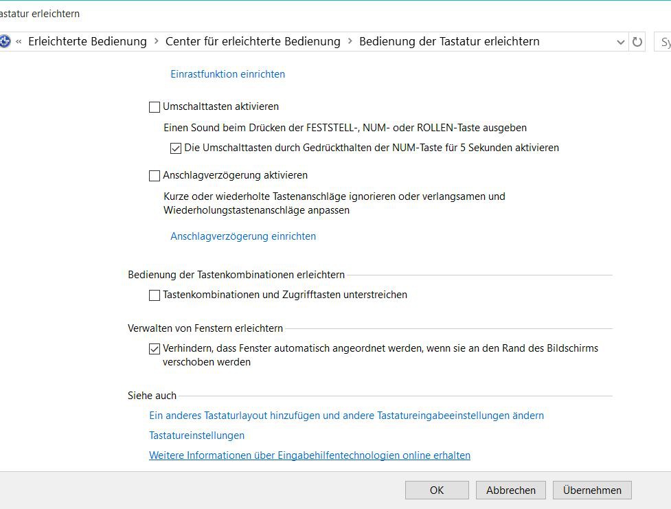 Windows 10: the window will not dock - so you can disable it