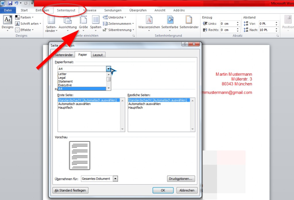 MS Word Changing The Format So It Goes