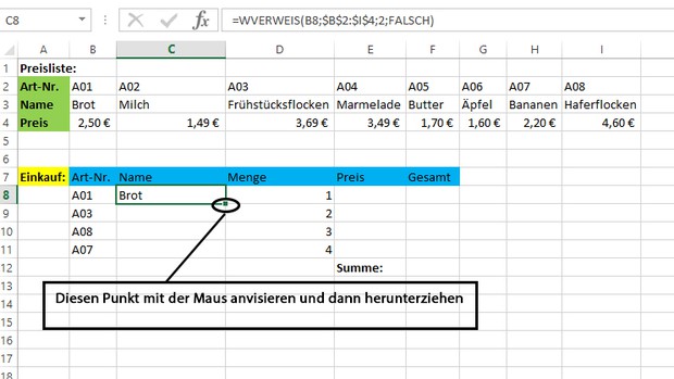HLOOKUP in Excel - it's easy
